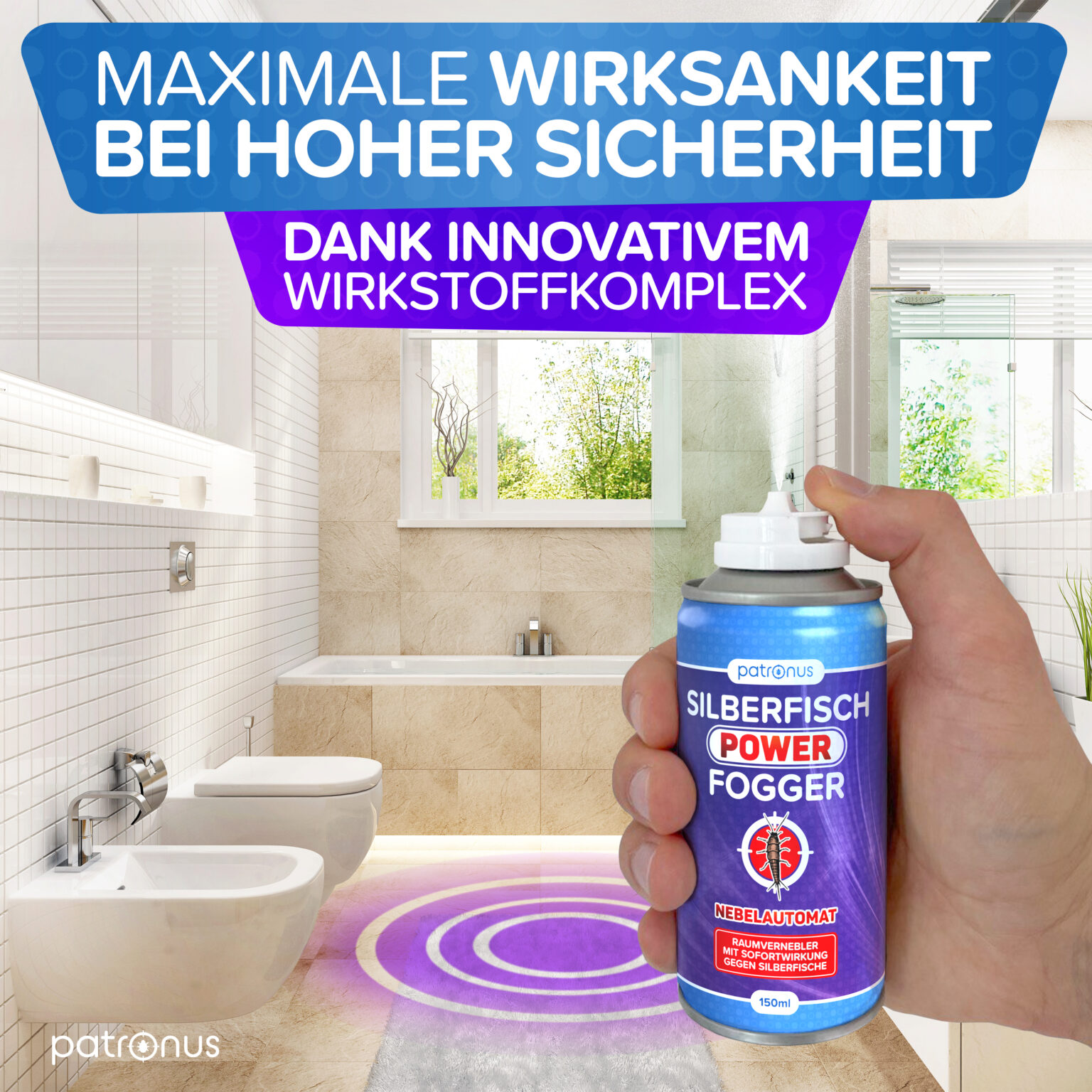 Silberfisch Power Fogger 150ml - Patronus